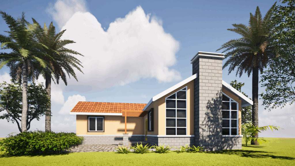 2 Bedroom Bungalow Design Kenya — Affordable House Plan | Vision Forge
